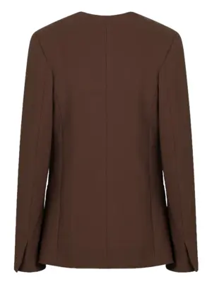 LOULOU STUDIO Double-breasted Wool Jacket - Brown
