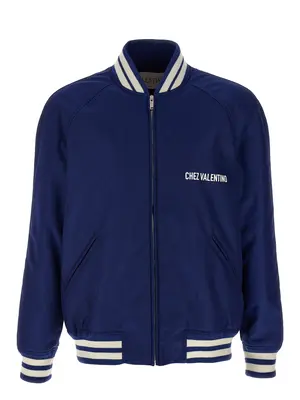 Valentino Garavani Chez Bomber Jacket - Blue