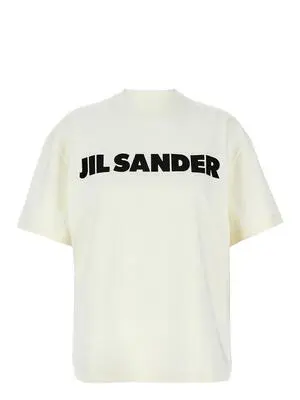 JIL SANDER Logo Print T-shirt - White/black