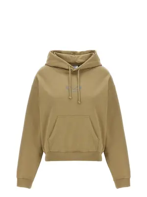 Vetements Oval Logo' Hoodie - Beige