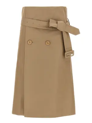 Vetements Deconstructed Trenchcoat Skirt - Beige