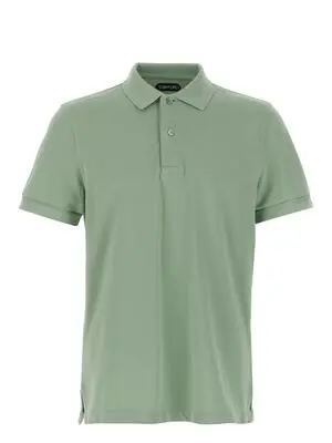 TOM FORD Piqué Polo Shirt - Green