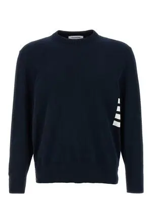 Thom Browne 4-bar Cotton Sweater - Blue