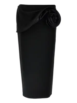 Magda Butrym 05' Midi Skirt - Black
