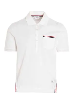 Thom Browne Rwb Polo Shirt - White