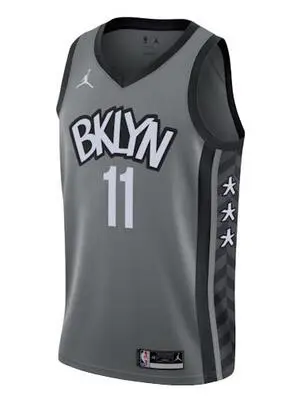 Nike Nba Brooklyn Nets Kyrie Irving Statement Edition 2020 Swingman Jersey - Grey/black