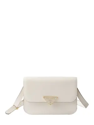 Prada Embleme Shoulder Bag - White