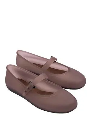 Melissa Melissa Soft Ballerina Flat Clear Brown