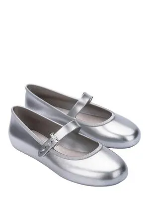 Melissa Melissa Soft Ballerina Flat Silver