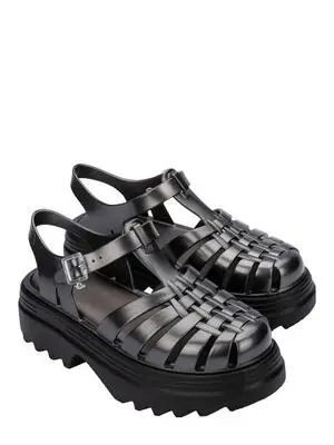 Melissa Melissa Possession Platform II Sandal Black/ Silver