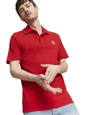 PUMA Scuderia Ferrari Motorsport Race Polo Shirt - Red