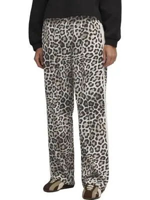 PUMA T7 Leopard Luxe Animal Print Track Pants - White