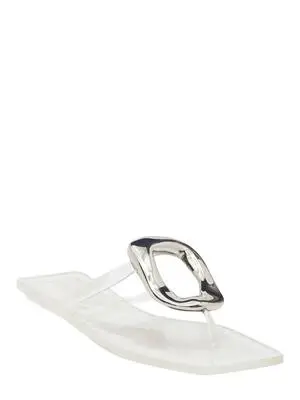 Jeffrey Campbell Linques Flip Flop - Clear-silver