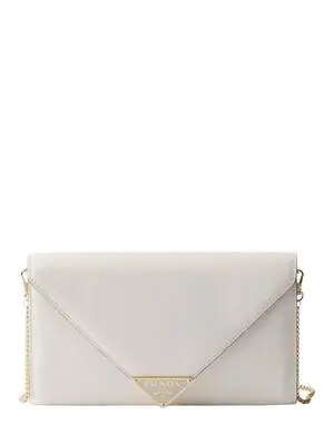 Prada Saffiano Leather Mini Bag Neutrals
