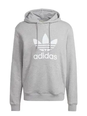 Adidas Adicolor Classics Trefoil Hoodie - Medium Grey Heather