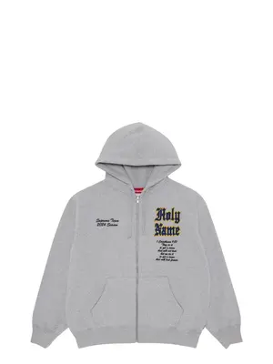 Supreme Salvation Zip Up Hooded Sweatshirt - Grey