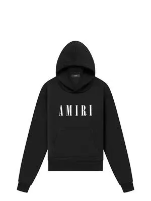 Amiri Logo Oversized Hoodie - Black