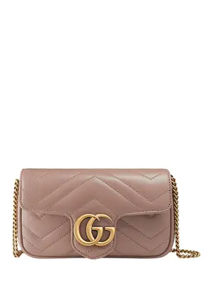 Gucci Gucci Marmont Mini Shoulder Bag Tan