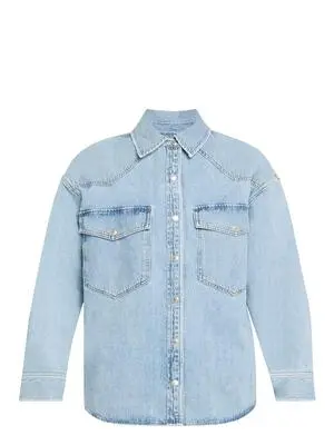 AGOLDE Lotta Long-sleeve Denim Shirt - Blue