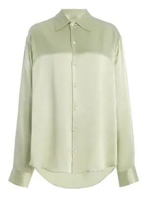 COMME SI La Classica Silk-Charmeuse Shirt