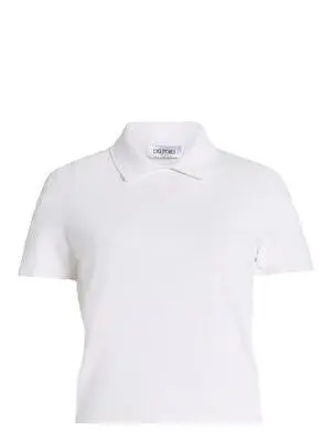 Delpozo Knit Polo Shirt White