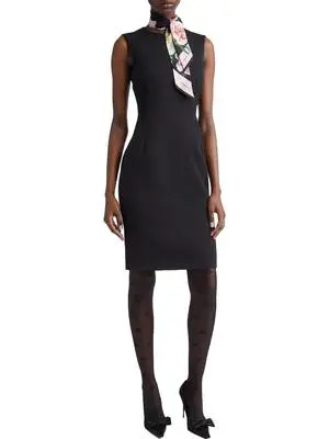 Dolce & Gabbana Lana Sleeveless Virgin Wool Sheath Dress - N0000 Nero