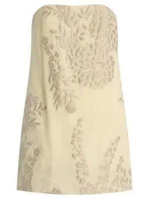 DELPOZO Exclusive Silk-Blend Jacquard Mini Dress