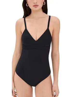 STYLEST Dreamsculpt Plunge One Piece Suit - Caviar