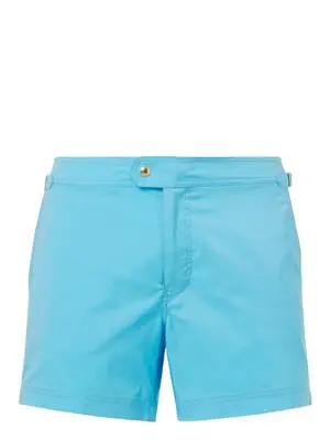 TOM FORD Technical Poplin Swim Shorts - Blue