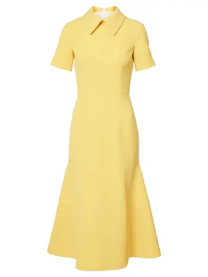 EMILIA WICKSTEAD Eman Crêpe Cocktail Dress - Yellow