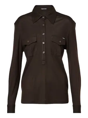 TOM FORD Jersey Top - Brown