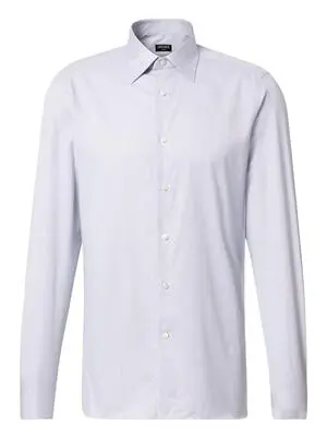 Zegna Striped Cotton Shirt Multicoloured