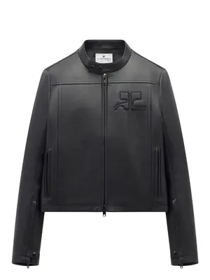 COURREGES Iconic Biker Jacket - Black