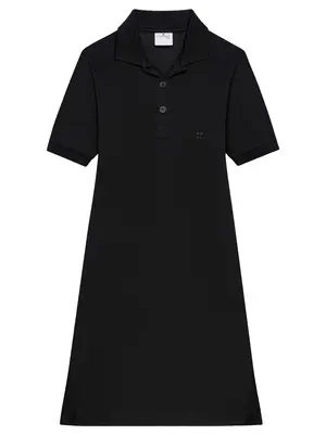 COURREGES Polo Mini Dress - Black