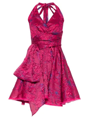 Talbot Runhof Lombino Mini Dress - Pink