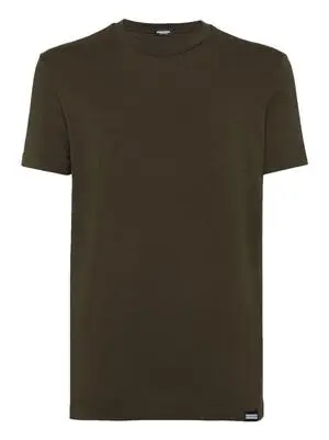 Dsquared2 Embroidered-logo T-shirt - 302 Military Green