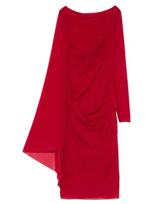 Talbot Runhof Mousse Midi Dress - Red