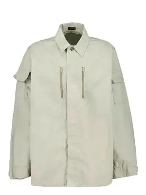 Balenciaga Zip-up Shirt Jacket - Neutrals