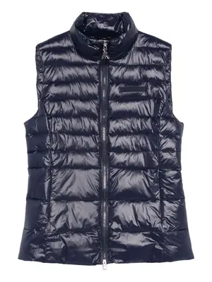 Patrizia Pepe Logo-patch Gilet - Blue
