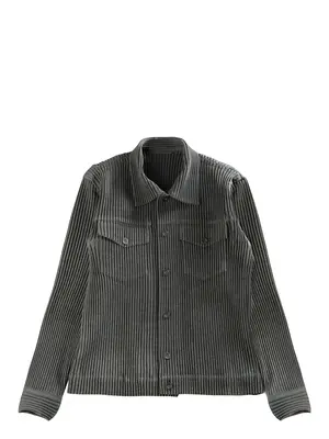 Issey Miyake Wool Like Light Shirt Jacket - Grey