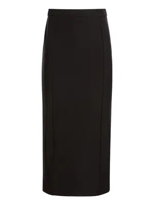 Bally Gabardine Maxi Skirt - Black