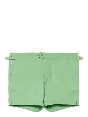 TOM FORD Side-buckle Swim Shorts - Green