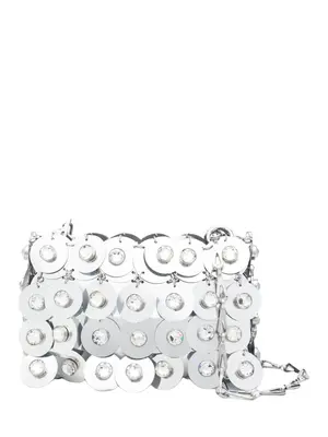 Rabanne Sequined Mini Bag - Silver