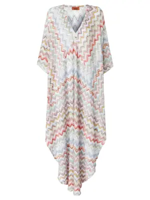 Missoni Zigzag-woven Maxi Dress - White