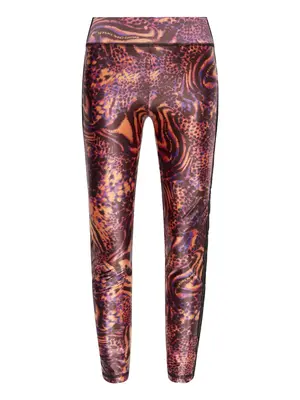 Versace Animal-print Leggings - Orange