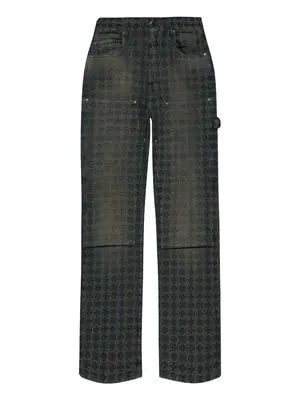 Amiri Ma Quad Jacquard Carpenter Jeans - Blue