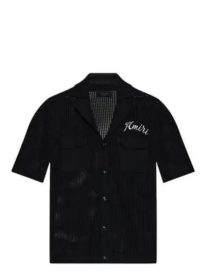 Amiri Logo-embroidered Shirt - Black