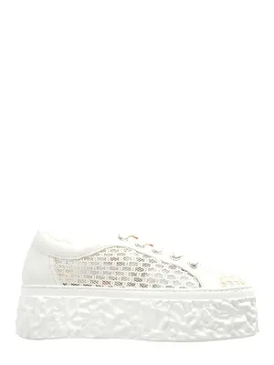 Agl Panelled Flatform Sneakers - White