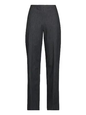 GANNI Wide-leg Pinstriped Pants - Lead