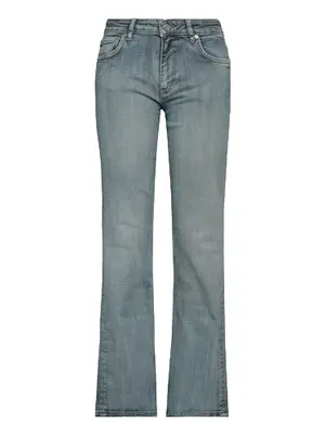 GANNI Organic Cotton Blend Boot-cut Jeans - Blue
